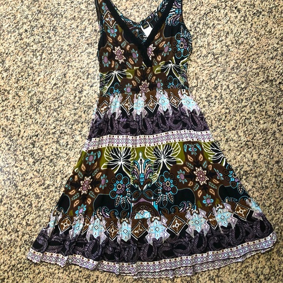 Bila | Dresses | Bila Dress Knee Length Midi Bohemian Ruffle Frill ...